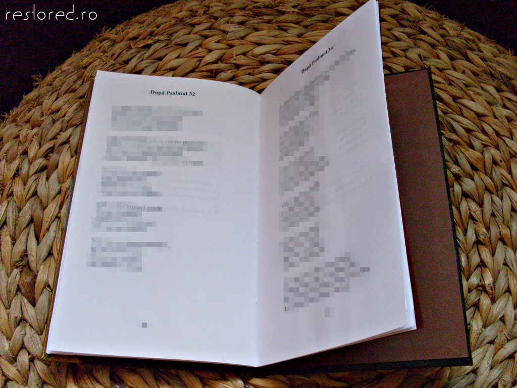 Carte legata in piele - Redeeming the time - Restored